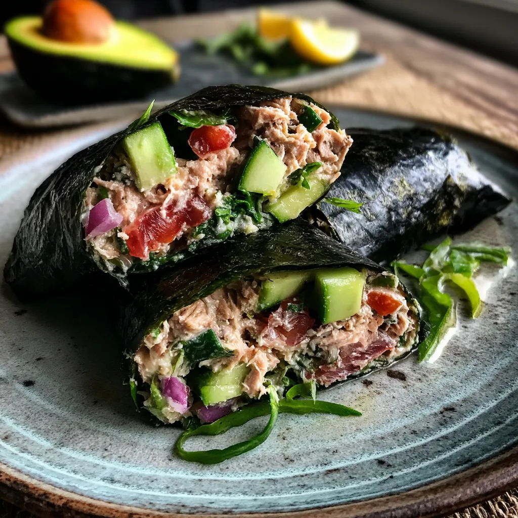 Paleo Friendly Tuna Salad Wrapped in Nori Sheets – HeadlinesDiner